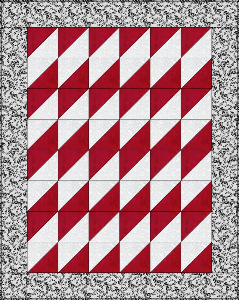 Candy Stripe 3-yard Quilt Pattern - Digital Download - Etsy