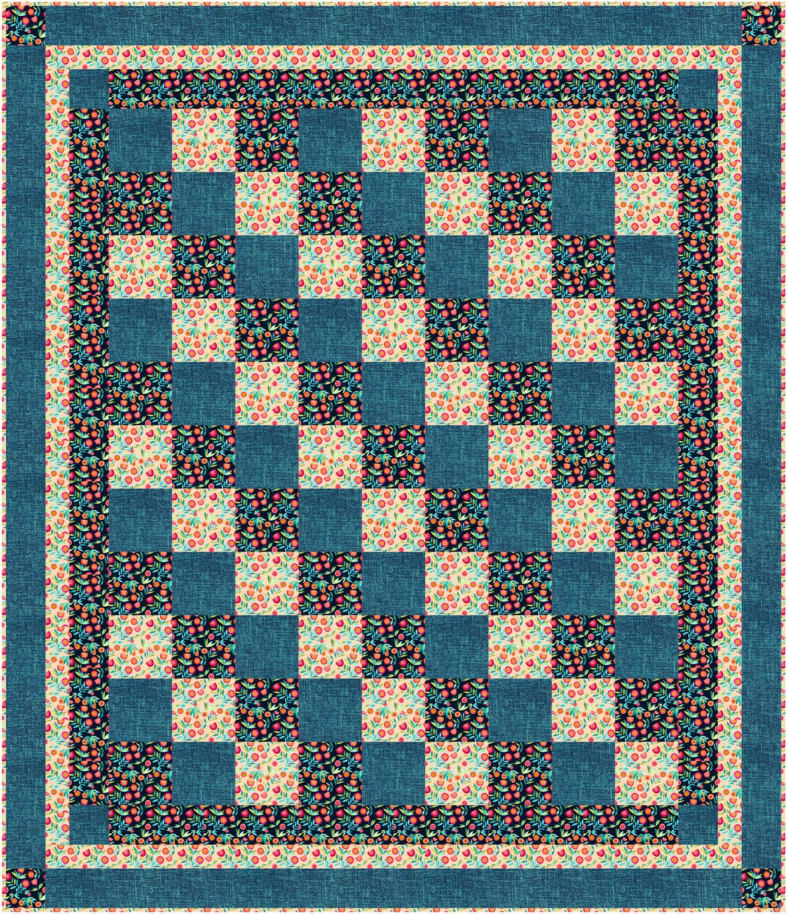 Four Square 3-yard Quilt Pattern - Digital Download - Etsy