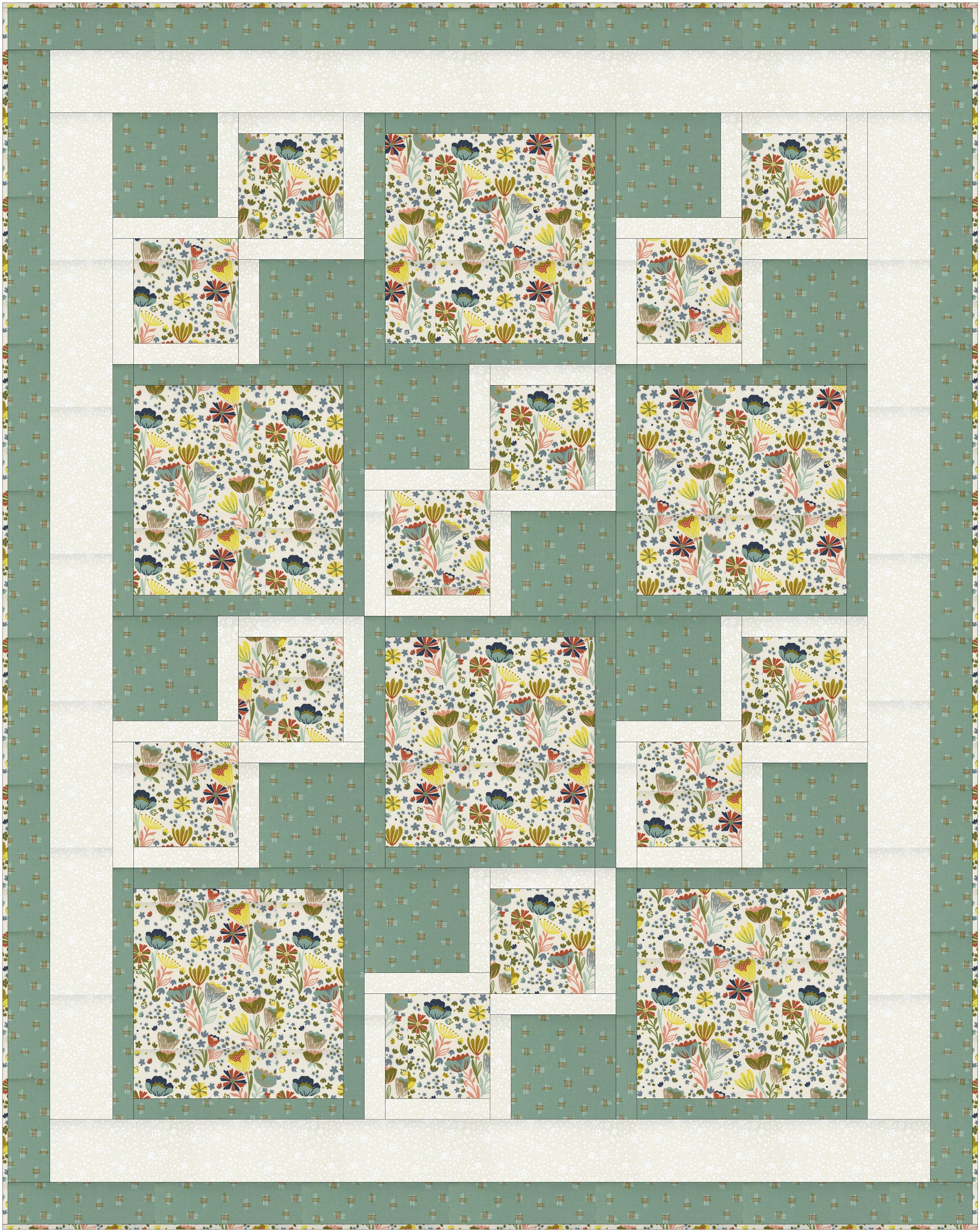 Easy Street Downloadable 3-yard Quilt Pattern - Etsy