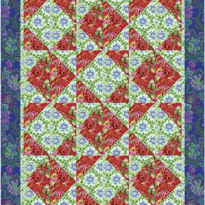 Tumbling Triangles 3-yard Quilt Pattern - Digital Download - Etsy