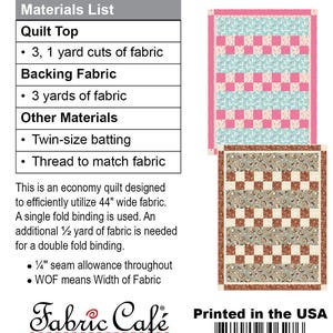 Checkmate 3-yard Quilt Pattern - Digital Download - Etsy
