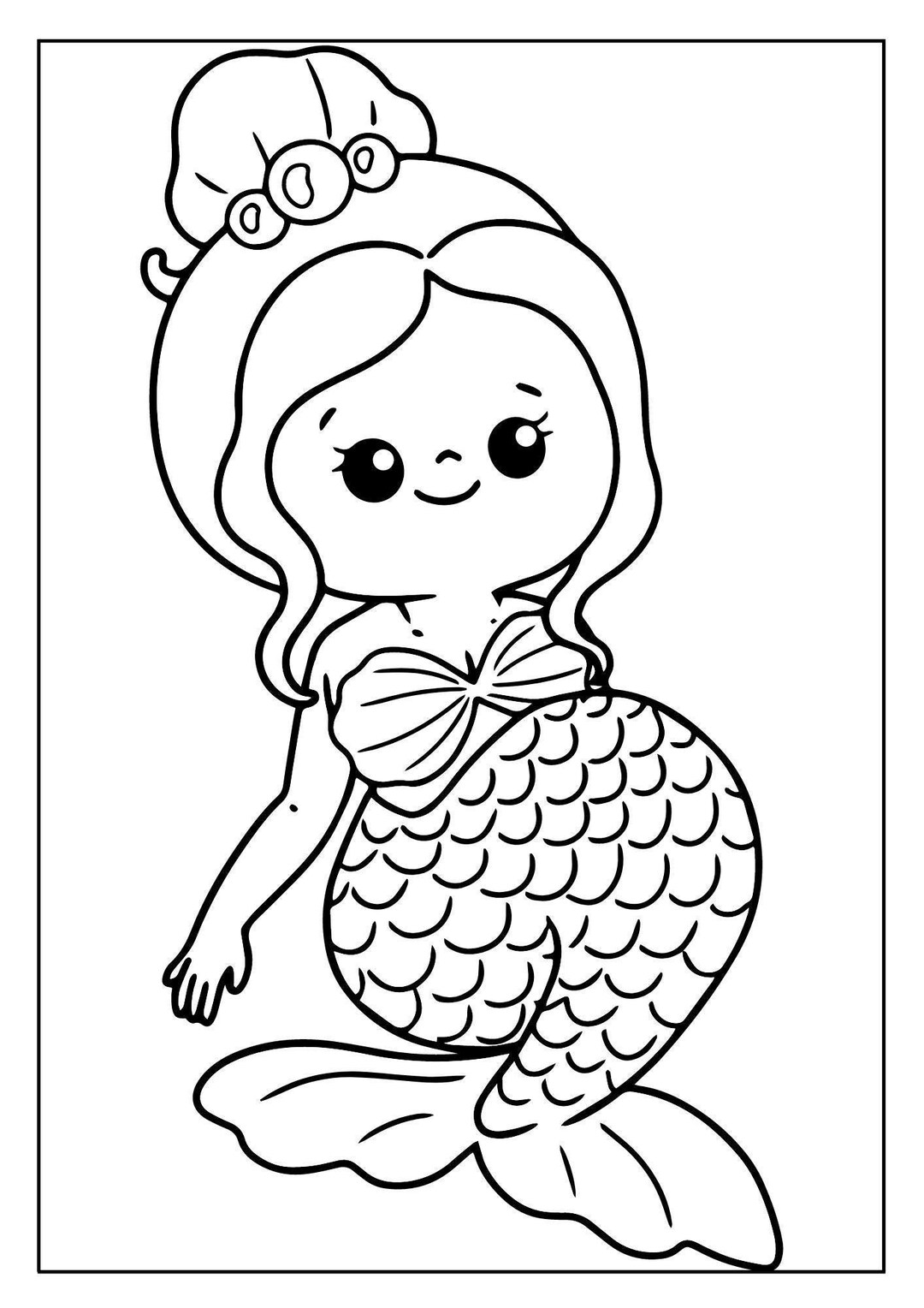 50 X Digital Colouring Pages Mermaids Under the Sea Bundle 1 - Etsy