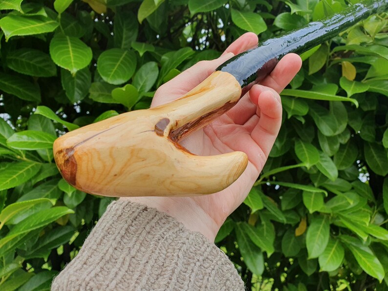 Irish Blackthorn Walking Stick Rams Head Design traditional Irish ...