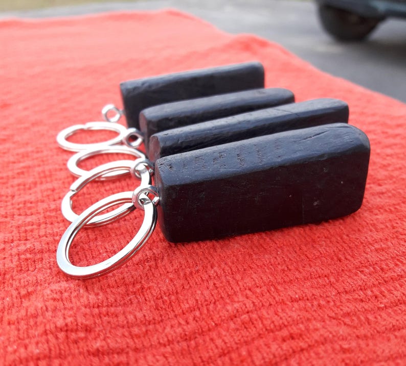 Handcrafted Irish Bog Oak Keychain 6000-YEAR Old-ancient Oak Forest ...
