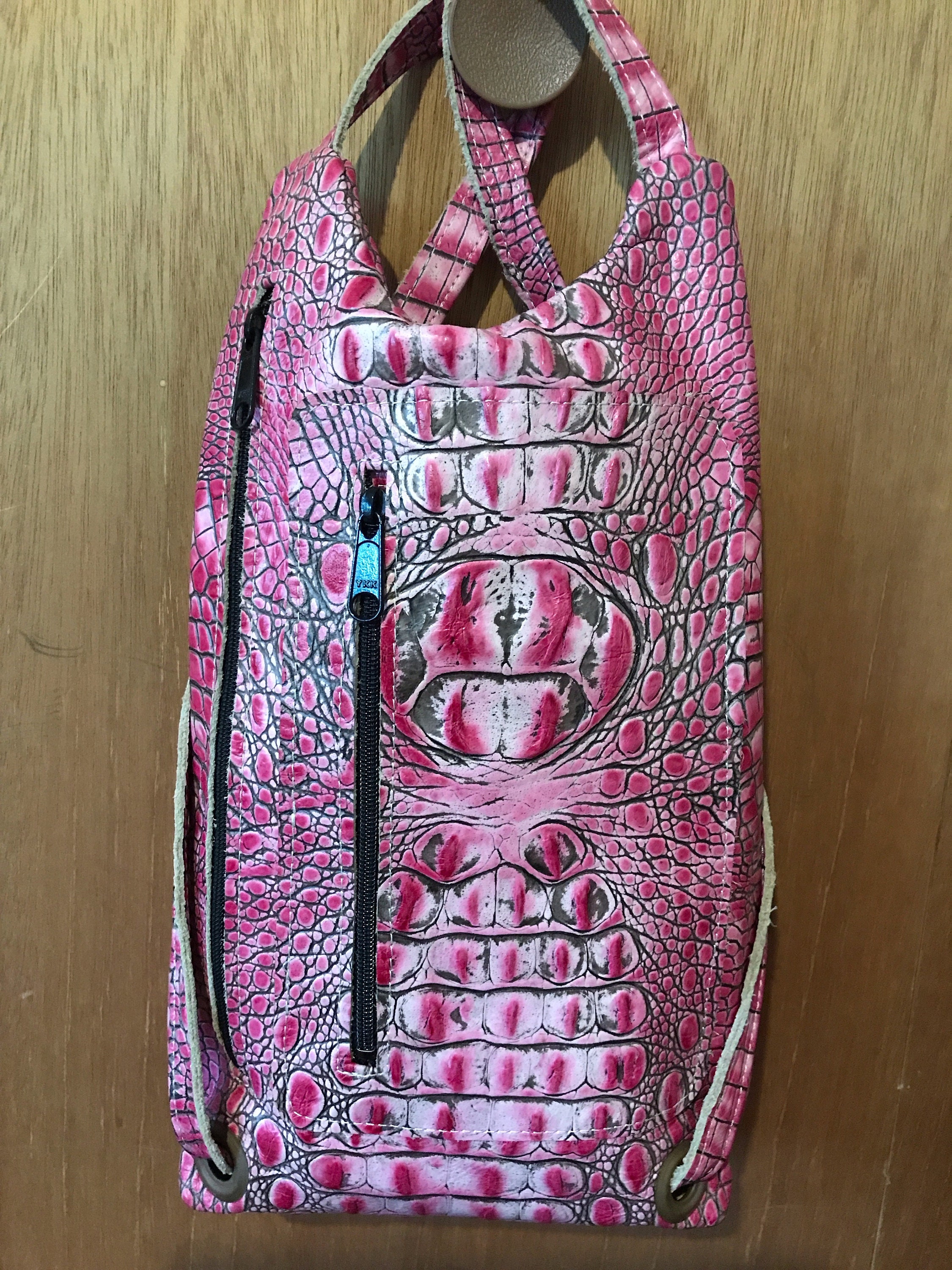 Hot Pink Alligator Backpack - Etsy