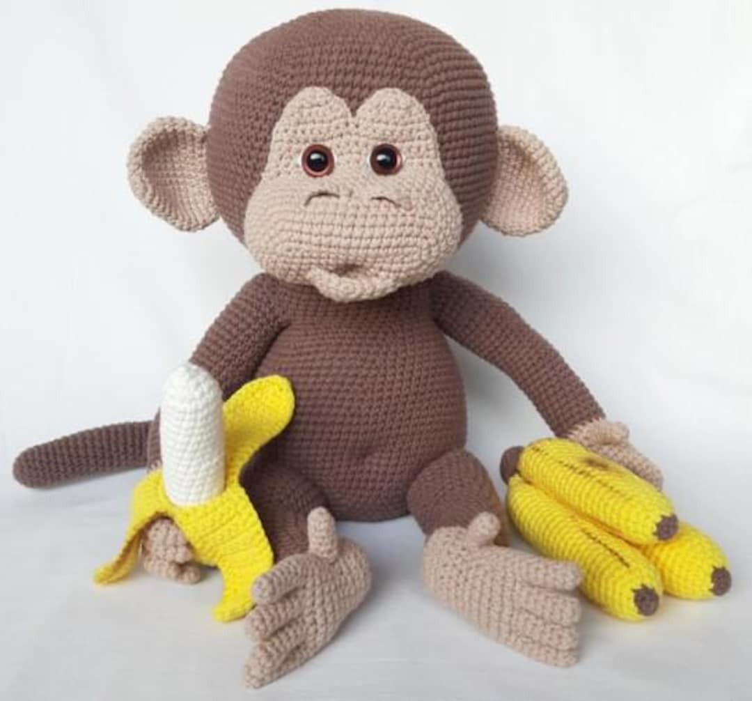 Monkey Charly Amigurumi PDF Crochet Pattern Stuffed Monkey Plush ...
