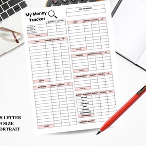 My Money Tracker | Simple Money Tracker Sheet | Simple Money Tracker ...