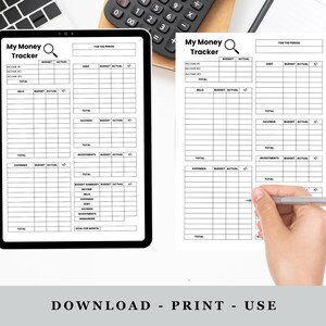 My Money Tracker | Simple Money Tracker Sheet | Simple Money Tracker ...
