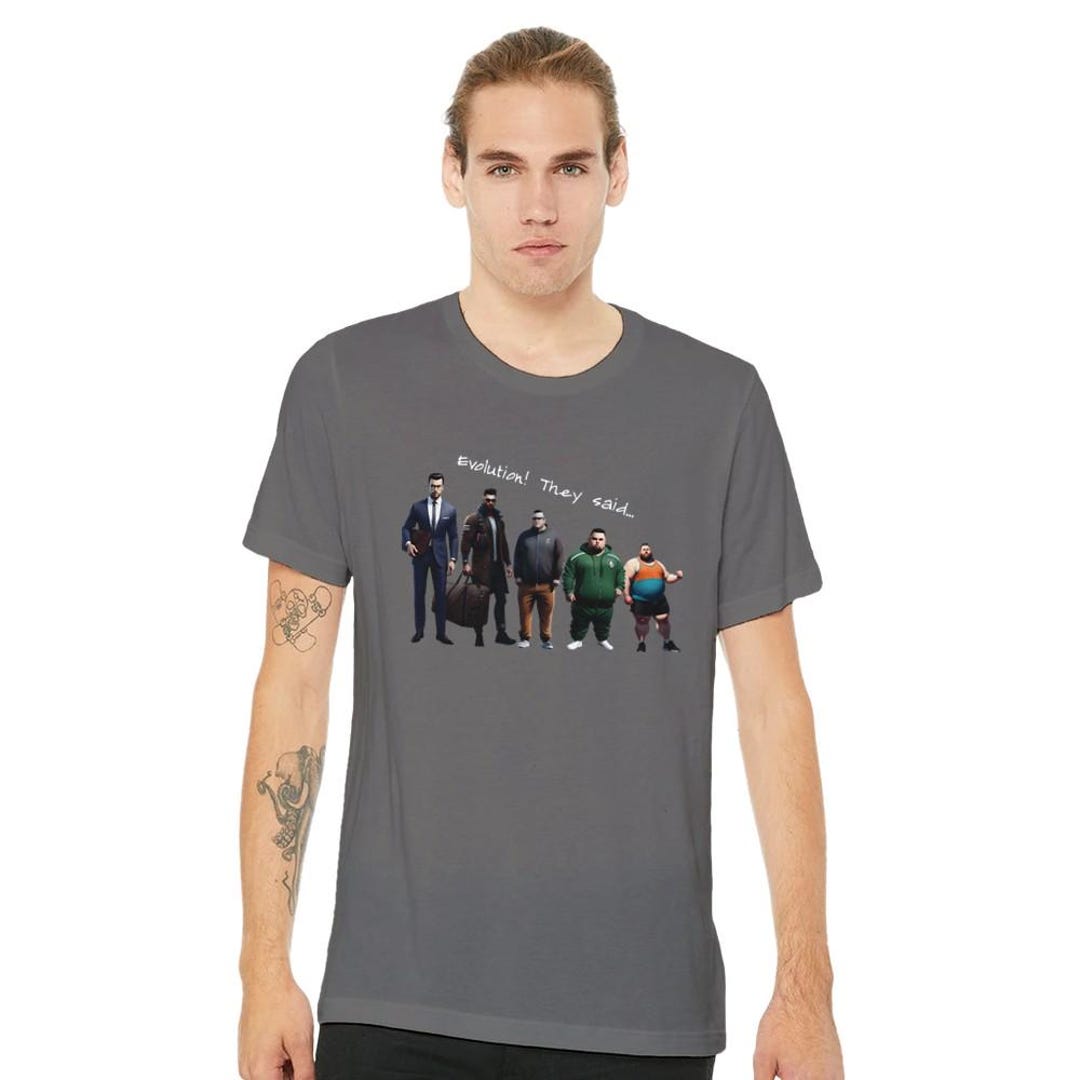 Idiocracy Movie Inspired Evolution Unisex Crewneck T-shirt Christmas ...