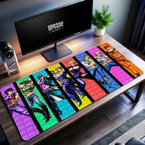 Joestar Heroes Desk Mat - Vibrant Jojo's Bizarre Adventure Gaming Pad ...