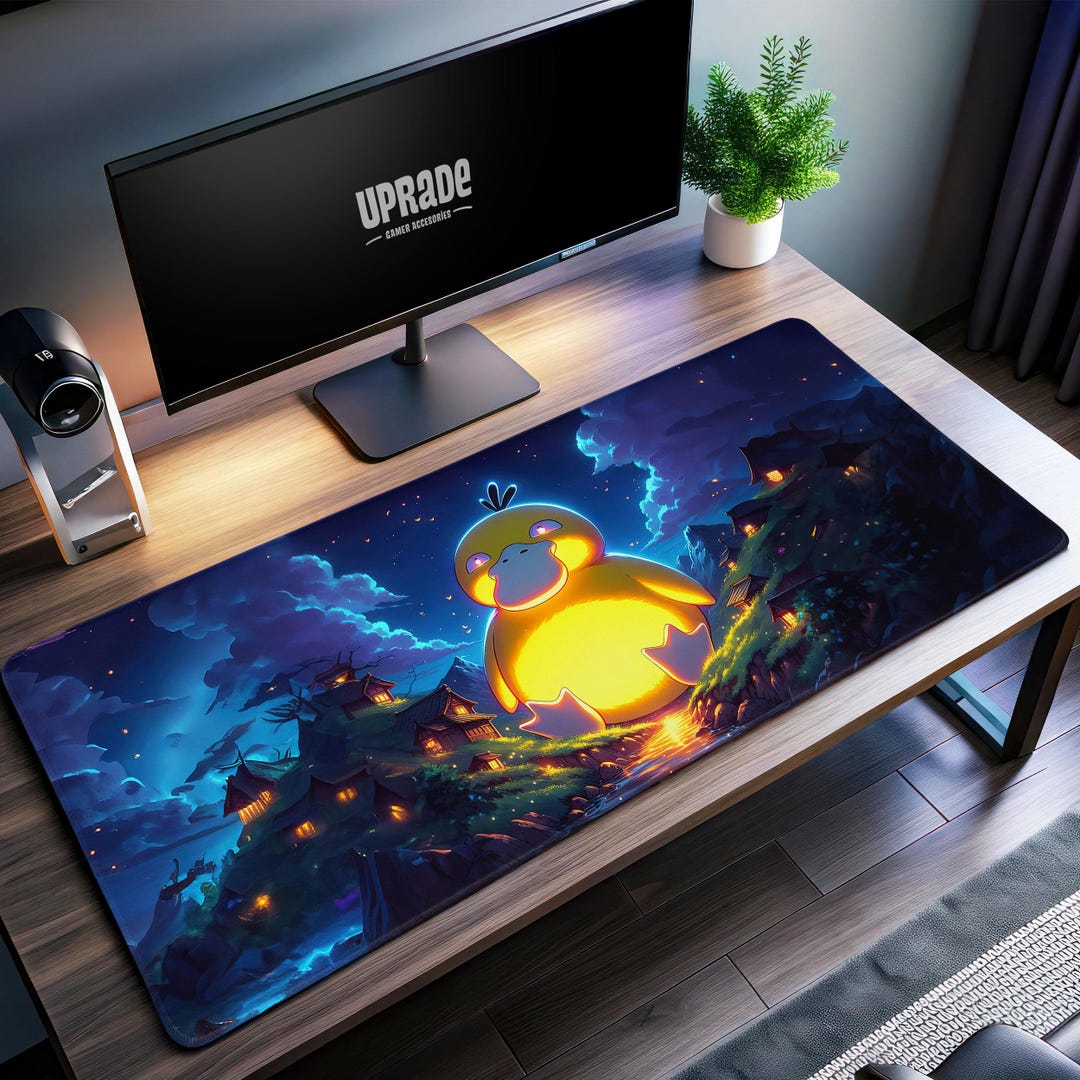 Psyduck's Mystic Glow Desk Mat: Illuminate Your Space With Pokémon ...