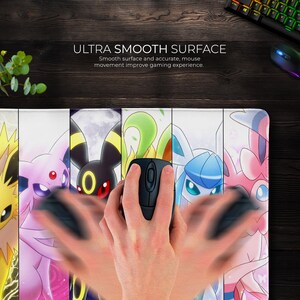 Eevee Evolutions Spectrum Desk Mat - Colorful Pokémon Ensemble, Perfect ...