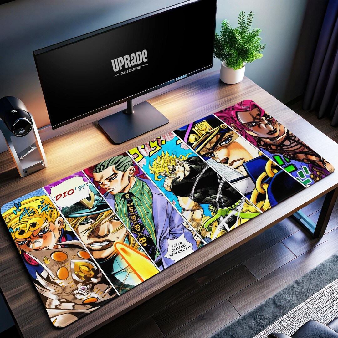 Jojo's Bizarre Adventure Desk Mat Iconic Characters Gaming Pad, Perfect ...