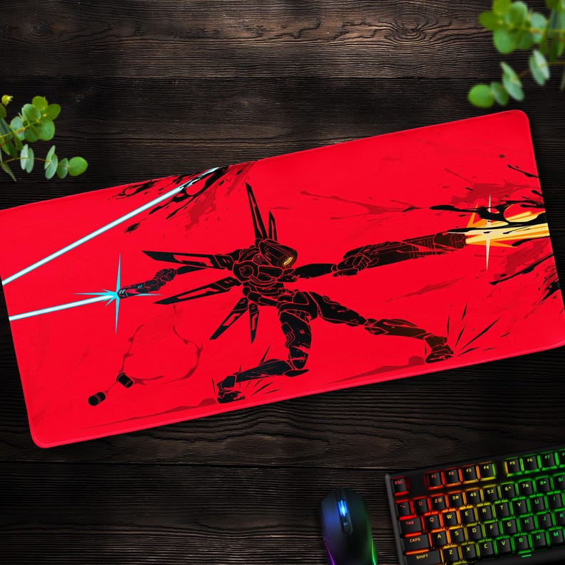 ULTRAKILL Action Scene Desk Mat Dynamic Retro Shooter Gaming Pad ...