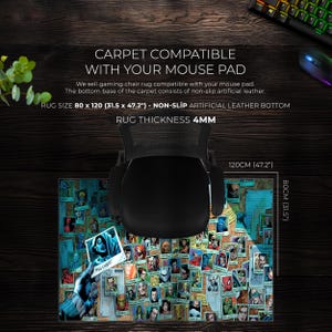 Comic Book Hero Collage Desk Mat - Vibrant Superhero Montage Mouse Pad ...