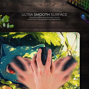 Bulbasaur Forest Hideout Mouse Pad - Peaceful Pokémon Nature Scene ...