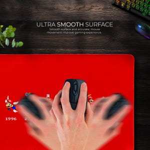 Mario Evolution Desk Mat Retro to Modern Super Mario Timeline Mouse Pad ...