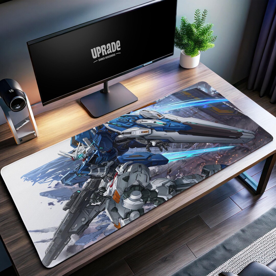 Gundam Aerial Combat Desk Mat - Dynamic Mech Warfare Mouse Pad, Ideal ...