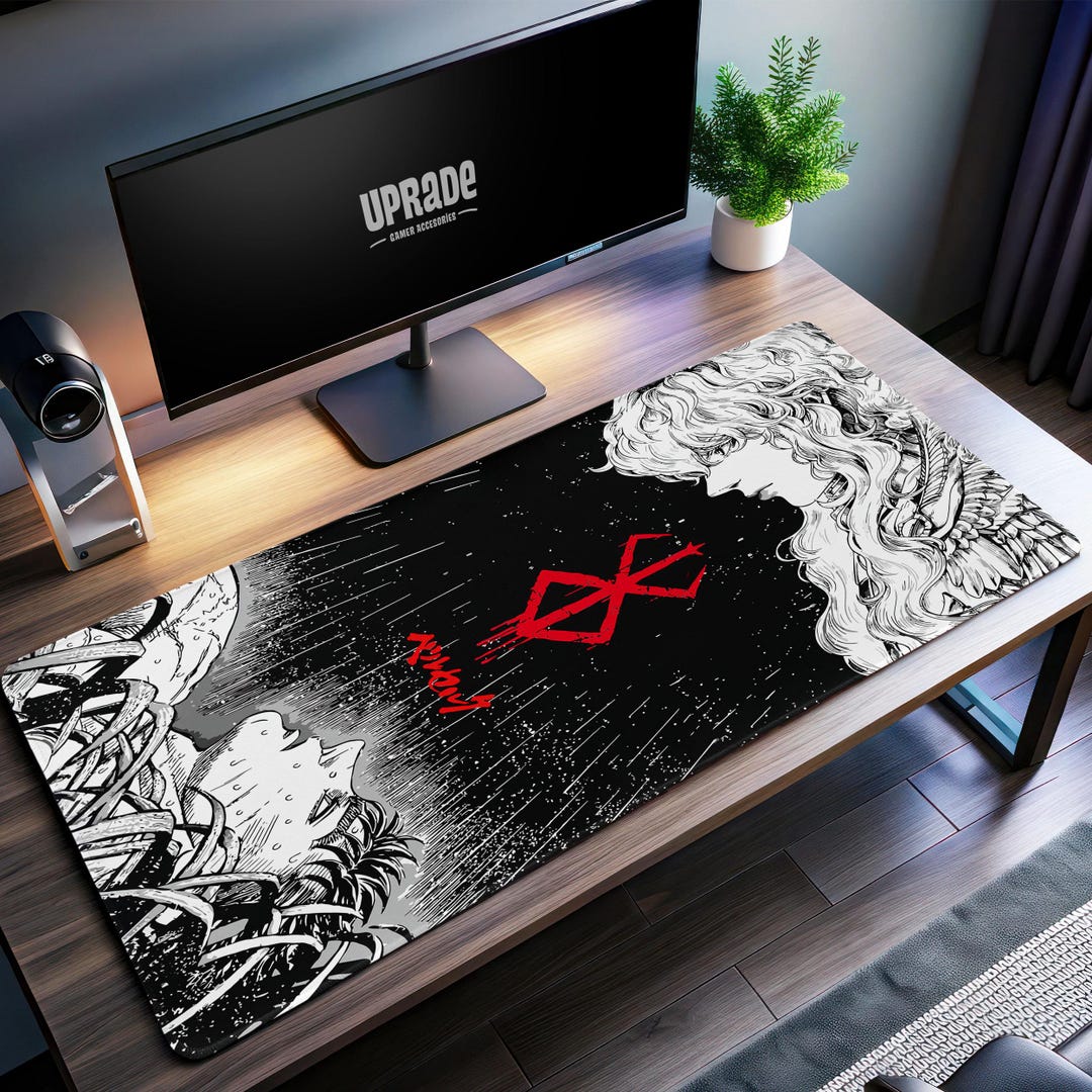 Berserk Guts and Griffith Desk Mat - Epic Manga Scene Mouse Pad, Ideal ...