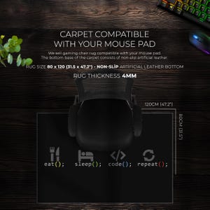 Eat Sleep Code Repeat Desk Mat - Programmer's Daily Routine Mouse Pad for Tech Enthusiasts - Etsy