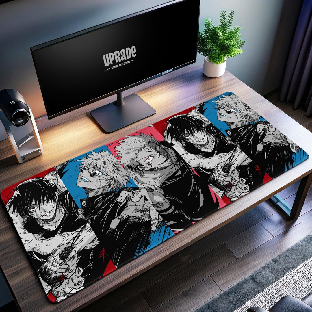 Jujutsu Kaisen Dynamic Character Desk Mat - Anime Action Mouse Pad ...