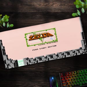 Classic Zelda Start Screen Mouse Pad - Retro Gaming Nostalgia for ...
