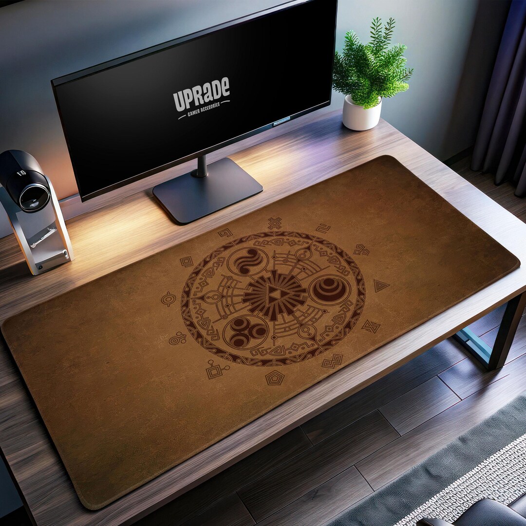 Ancient Zelda Map Desk Mat, Hyrule Explorer Gaming Pad, Legendary Gamer ...