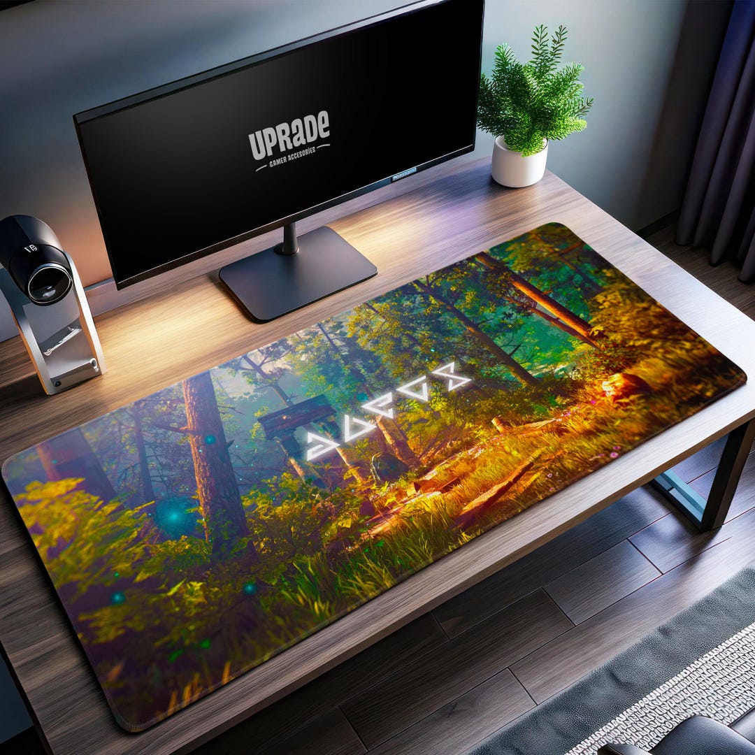 Enchanted Witcher Forest Desk Mat Mystical Gaming Pad, Perfect for Fans ...