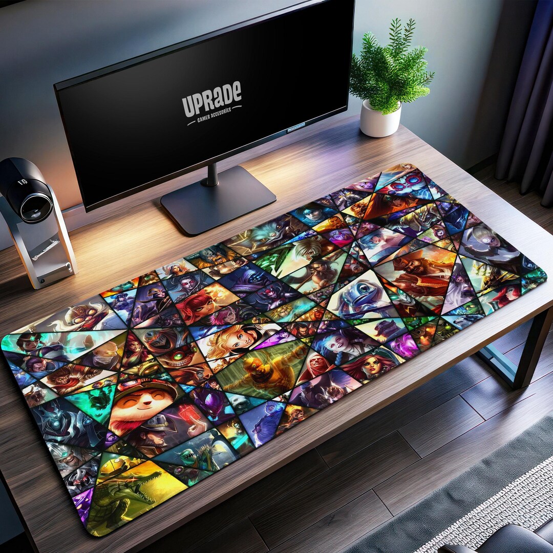 League of Legends Champions Desk Mat, Colorful Gamer Mouse Pad, Epic ...