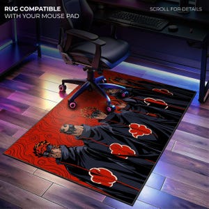 Akatsuki Members Desk Mat Naruto Anime Themed, Dramatic and Bold Gaming ...