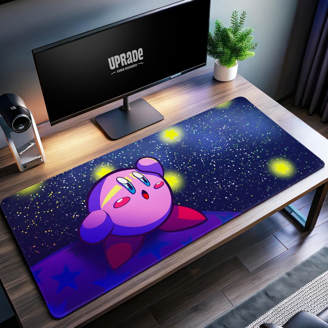 Dreamy Kirby Starfield Desk Mat, Cute Gaming Mouse Pad, Ideal Gift for ...