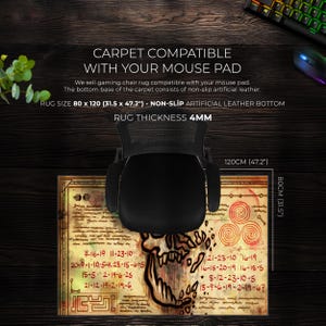 Gravity Falls Cipher Gaming Desk Mat - Mysterious Skull and Codes Mouse ...