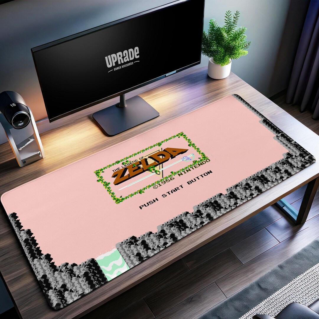 Classic Zelda Start Screen Mouse Pad - Retro Gaming Nostalgia for ...