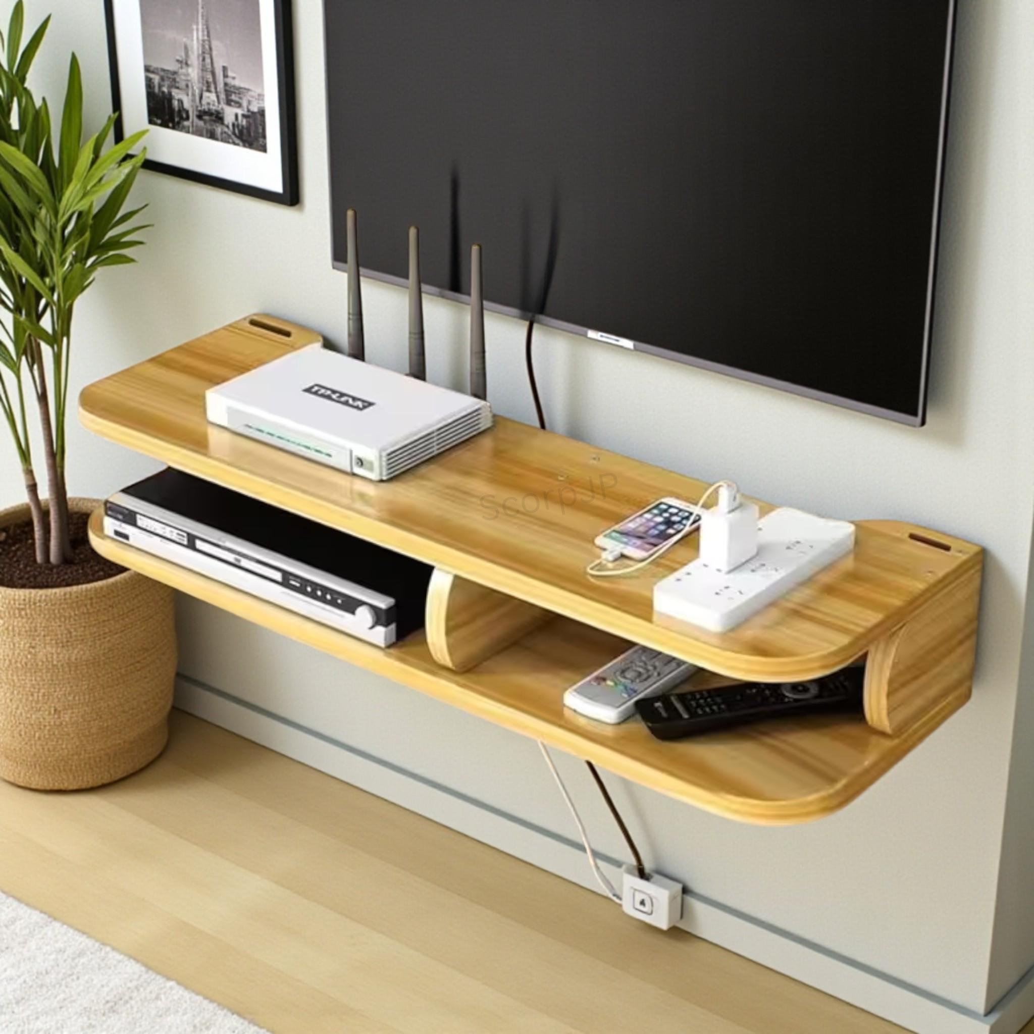 Wall-mounted Router Shelf: Wi-fi Sky Box Organizer for Home Office ...