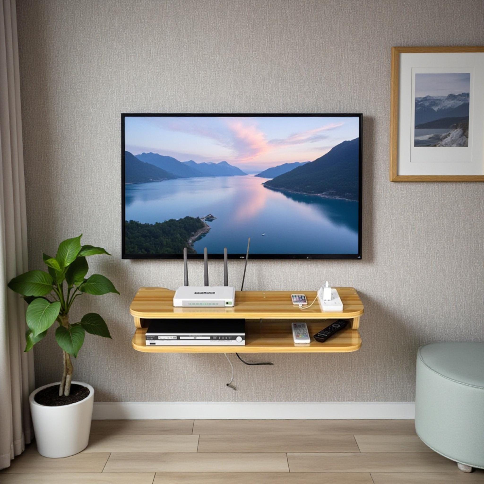 Wall-mounted Router Shelf: Wi-fi Sky Box Organizer for Home Office ...