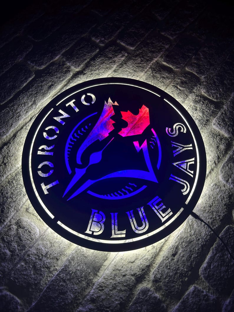 Toronto Blue Jays Led Sign, Toronto Blue Jays Wall Art, Toronto Blue ...