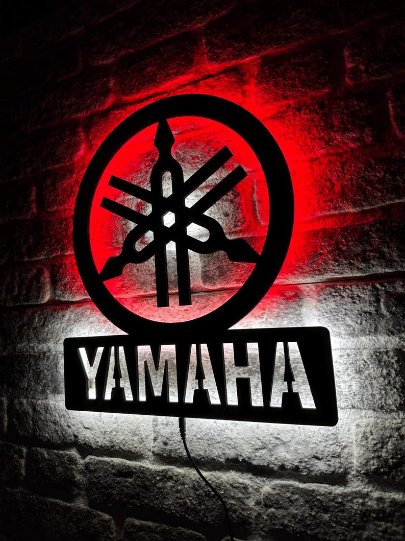 Yamaha Led Sign, Yamaha Wall Art, Yamaha Wall Sign, Yamaha Wall Decor ...