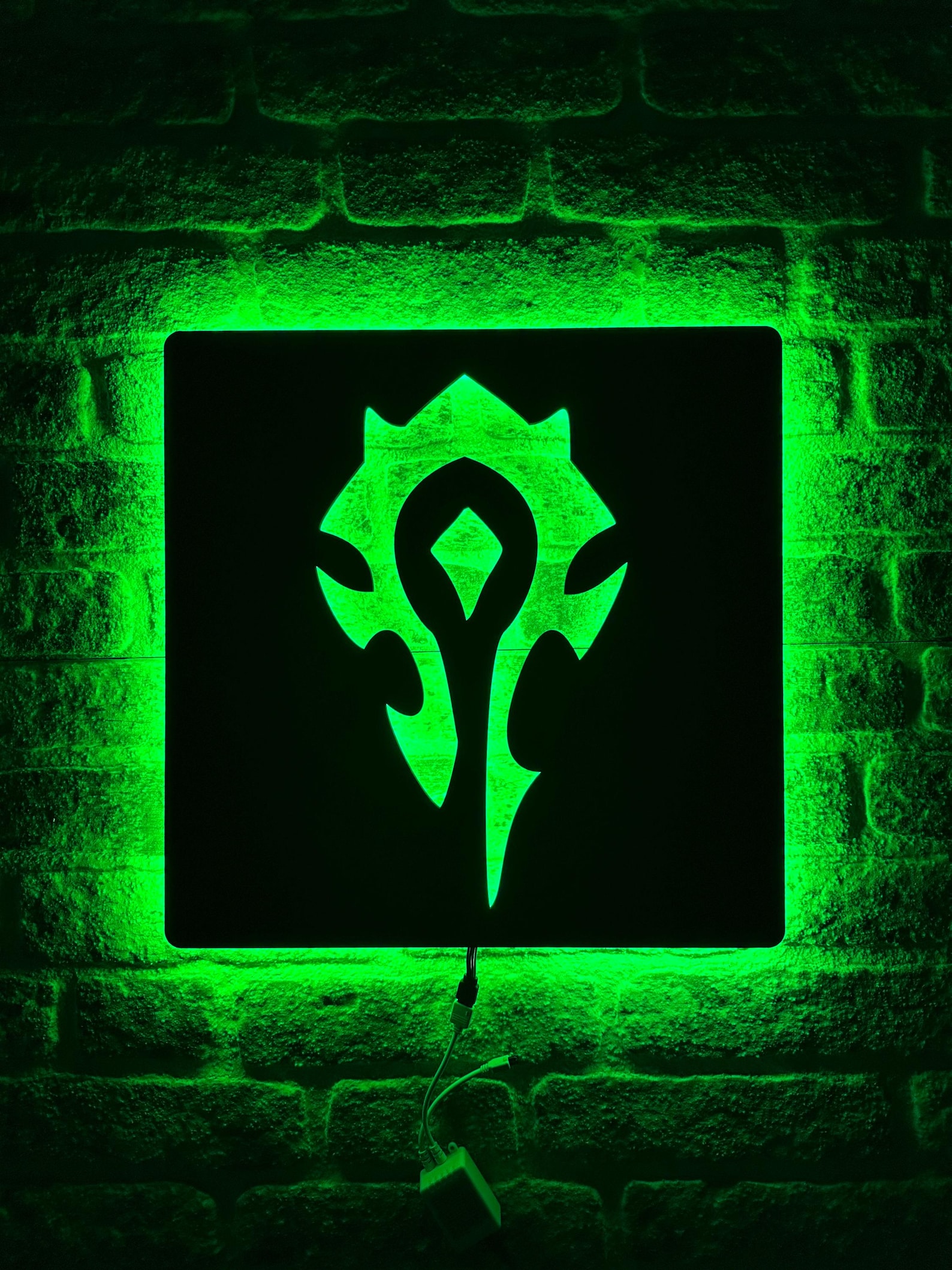 World of Warcraft Led Sign, World of Warcraft Wall Art, Horde Wall Sign ...