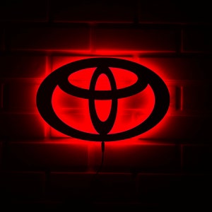 Toyota Led Sign, Toyota Wall Art, Toyota Wall Sign, Toyota Wall Decor ...