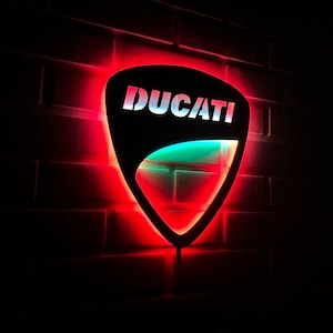 Ducati Led Sign, Ducati Wall Art, Ducati Wall Sign, Ducati Wall Decor ...