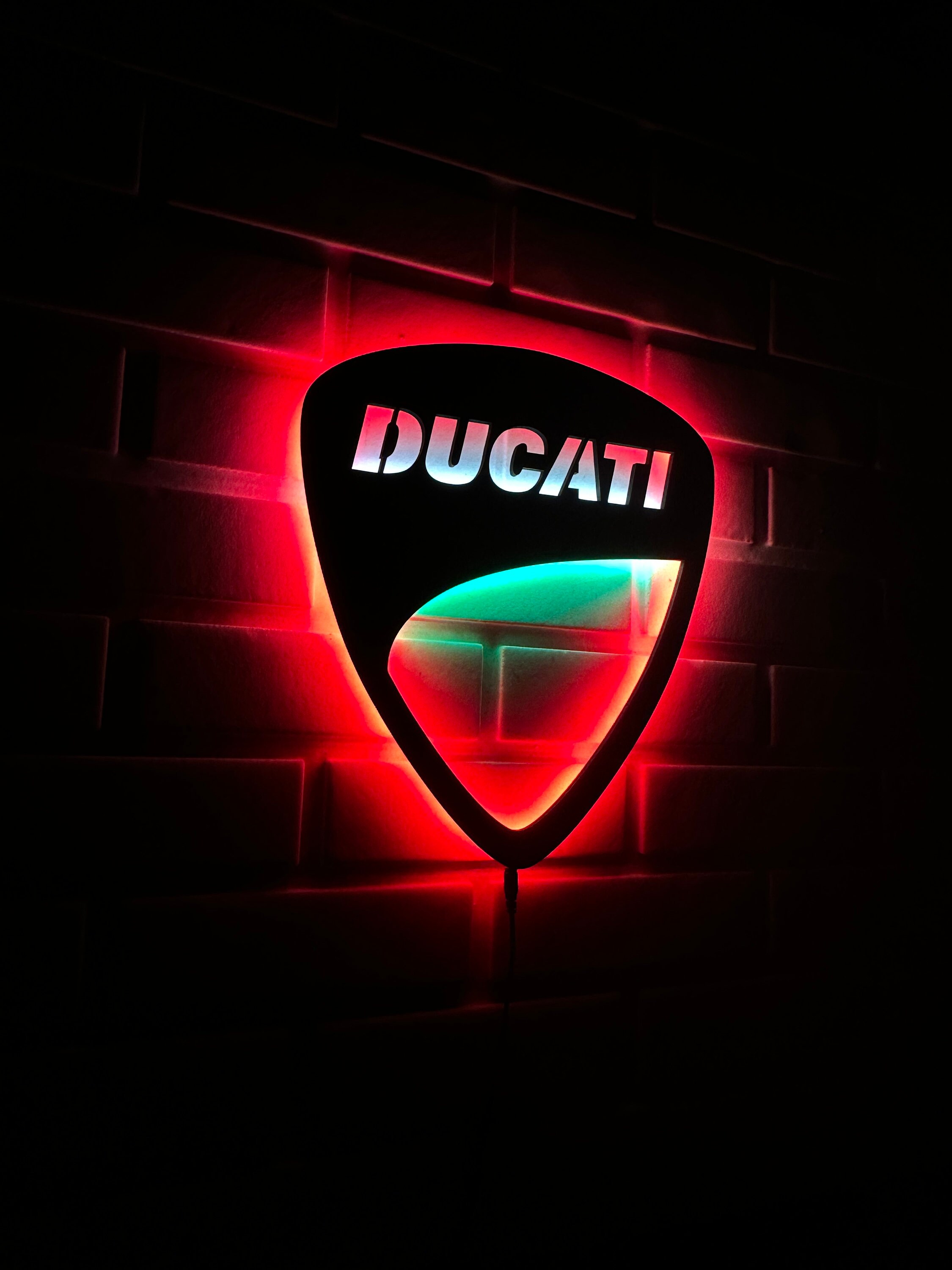 Ducati Led Sign, Ducati Wall Art, Ducati Wall Sign, Ducati Wall Decor, Ducati Neon Sign, Ducati ...