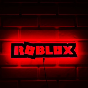 Roblox Gaming Led Sign, Roblox Wall Art, Roblox Wall Sign, Roblox Wall ...