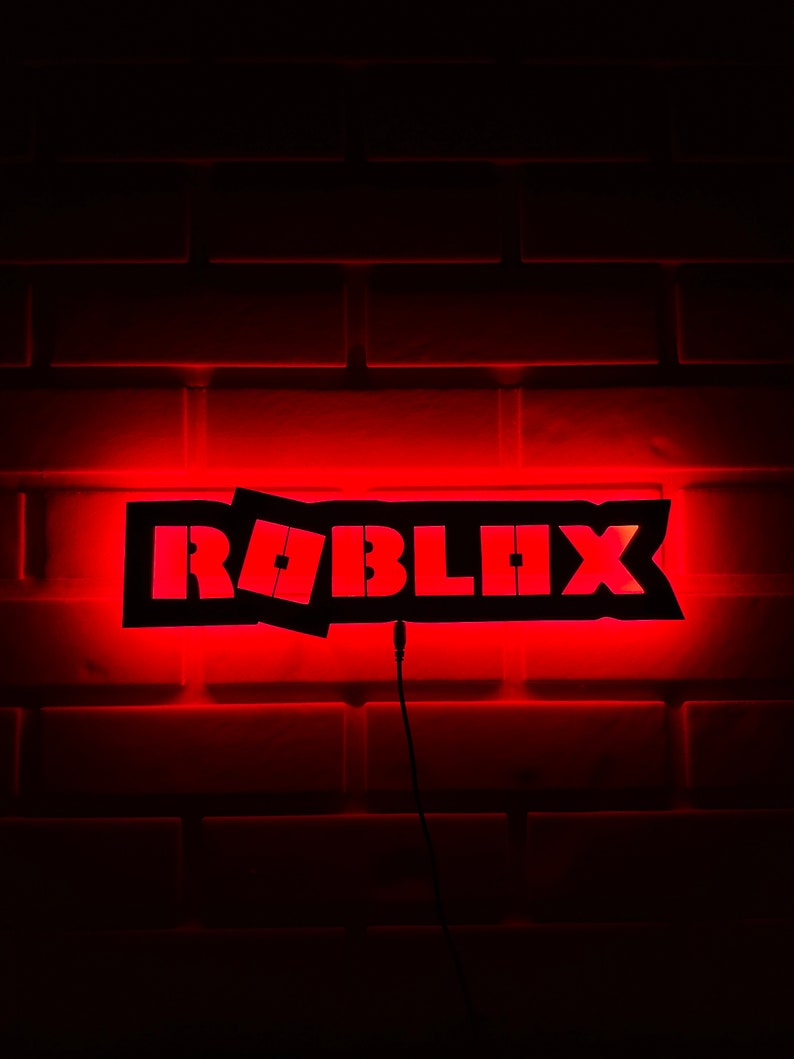 Roblox Gaming Led Sign, Roblox Wall Art, Roblox Wall Sign, Roblox Wall ...