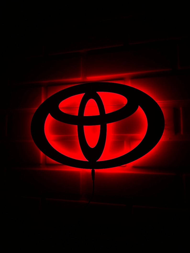 Toyota Led Sign, Toyota Wall Art, Toyota Wall Sign, Toyota Wall Decor ...
