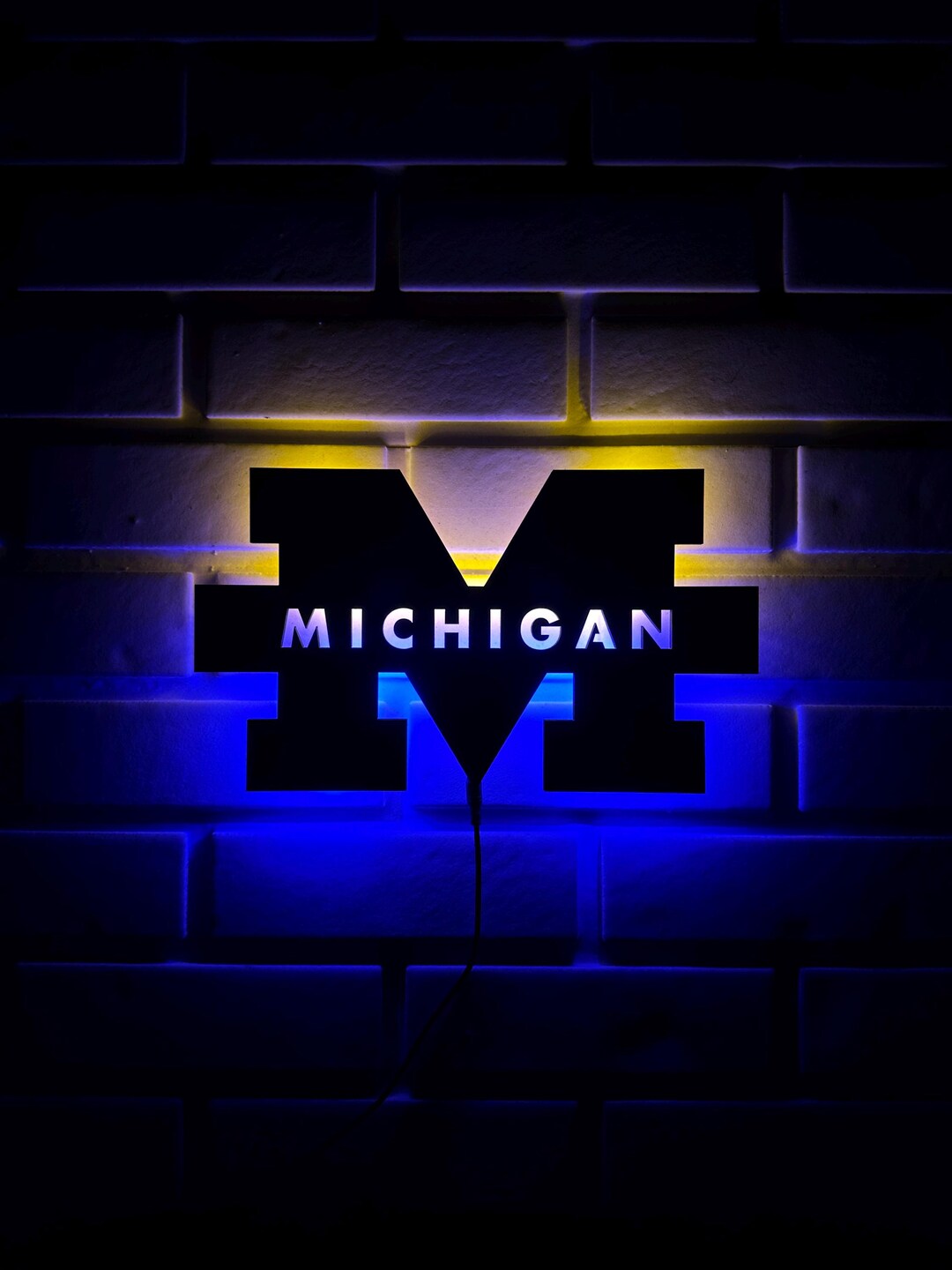 Michigan Led Sign, Michigan Wall Art, Michigan Wall Sign, Michigan Wall ...