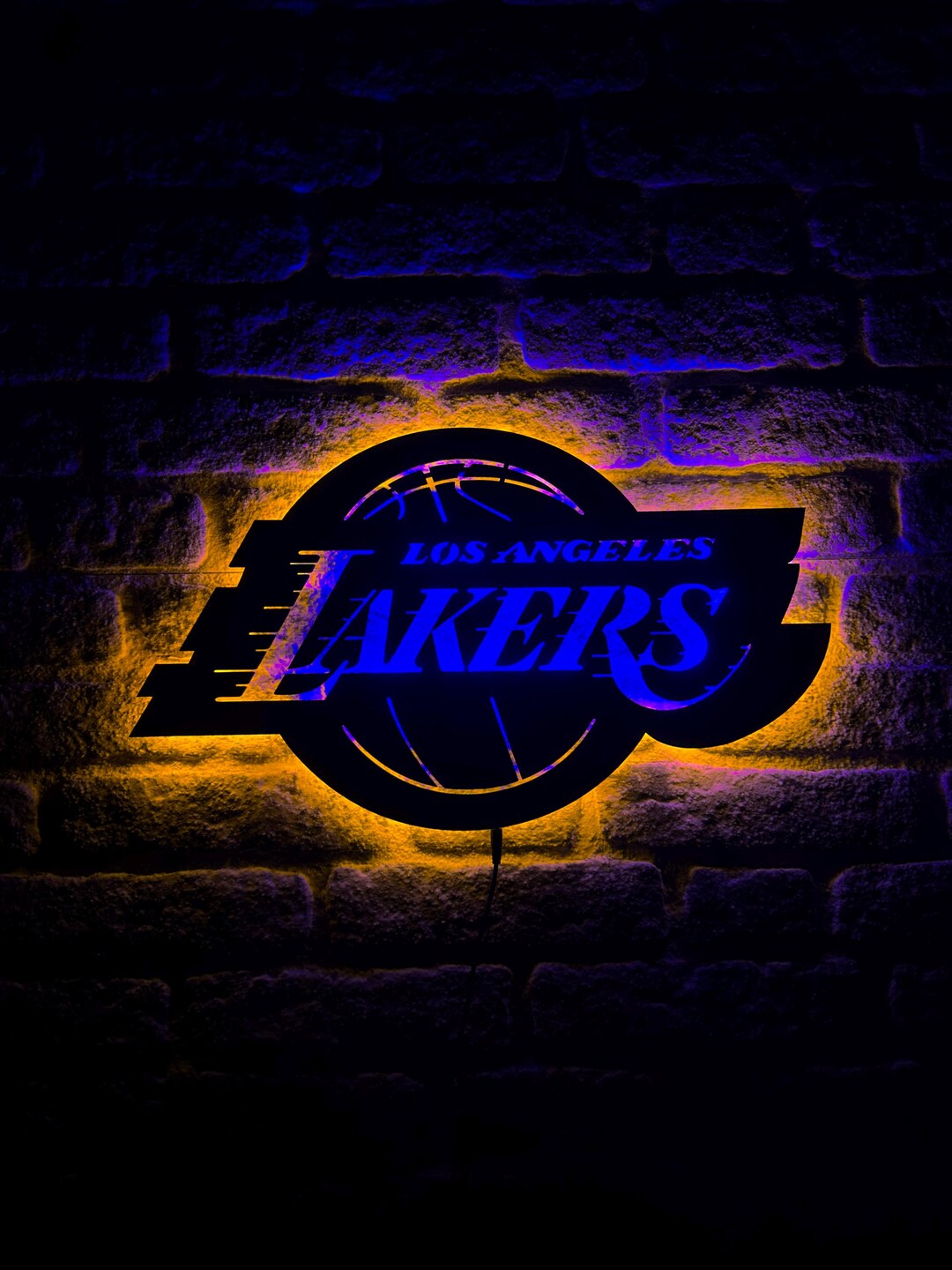 Los Angeles Lakers Led Sign, Lakers Wall Art, Lakers Wall Sign, Lakers ...