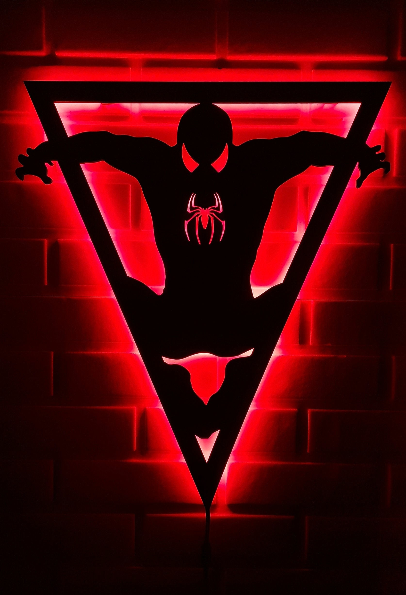 Spiderman Led Sign, Spiderman Wall Art, Spiderman Wall Sign, Spiderman ...