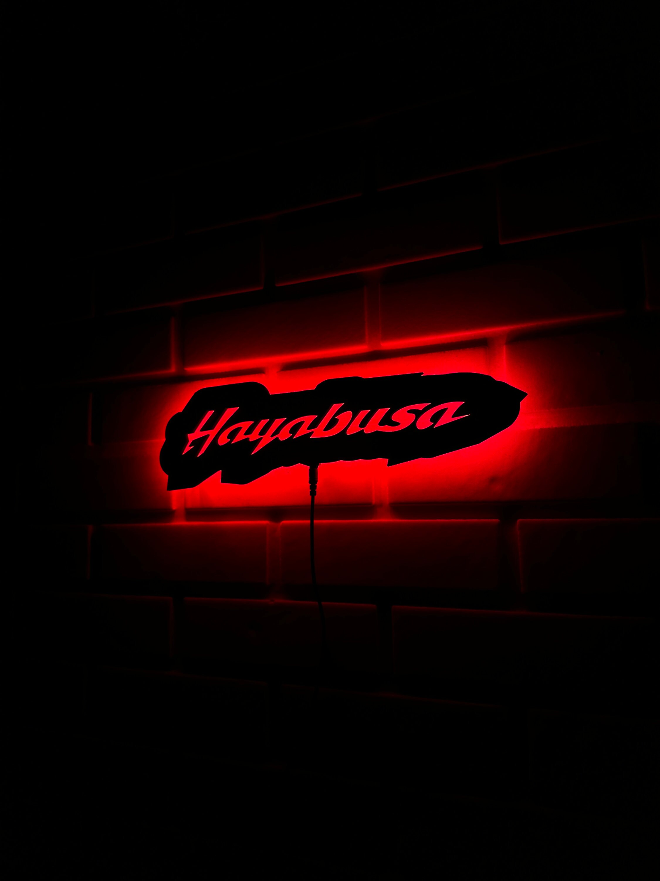 Suzuki Hayabusa Led Sign, Suzuki Hayabusa Wall Art, Hayabusa Wall Sign ...