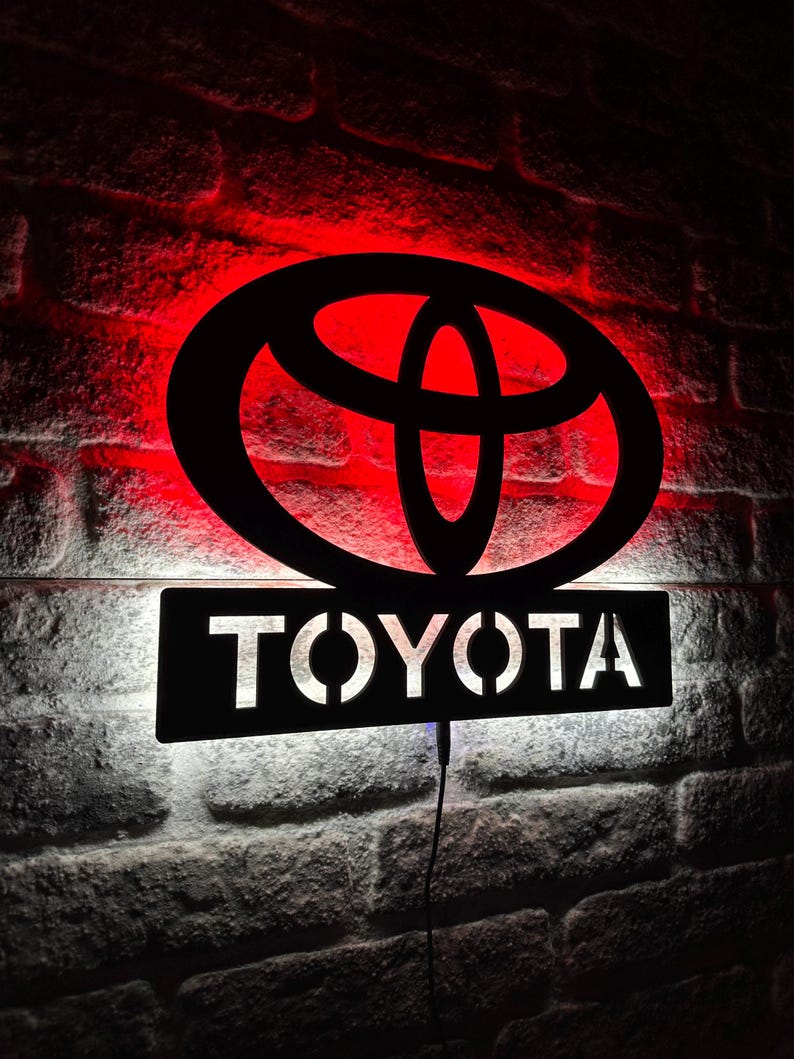 Toyota Led Sign, Toyota Wall Art, Toyota Wall Sign, Toyota Wall Decor ...