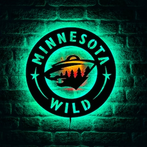 Minnesota Wild Led Sign, Minnesota Wild Wall Art, Minnesota Wild Wall ...